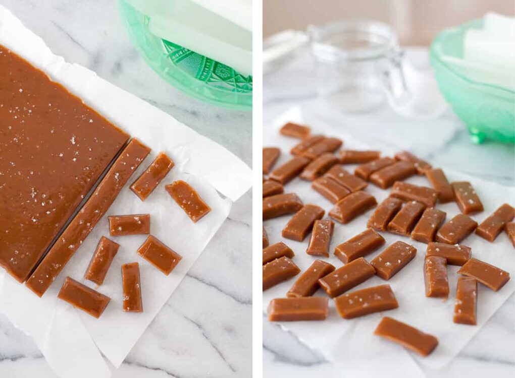 Salted Honey Lavender Caramels