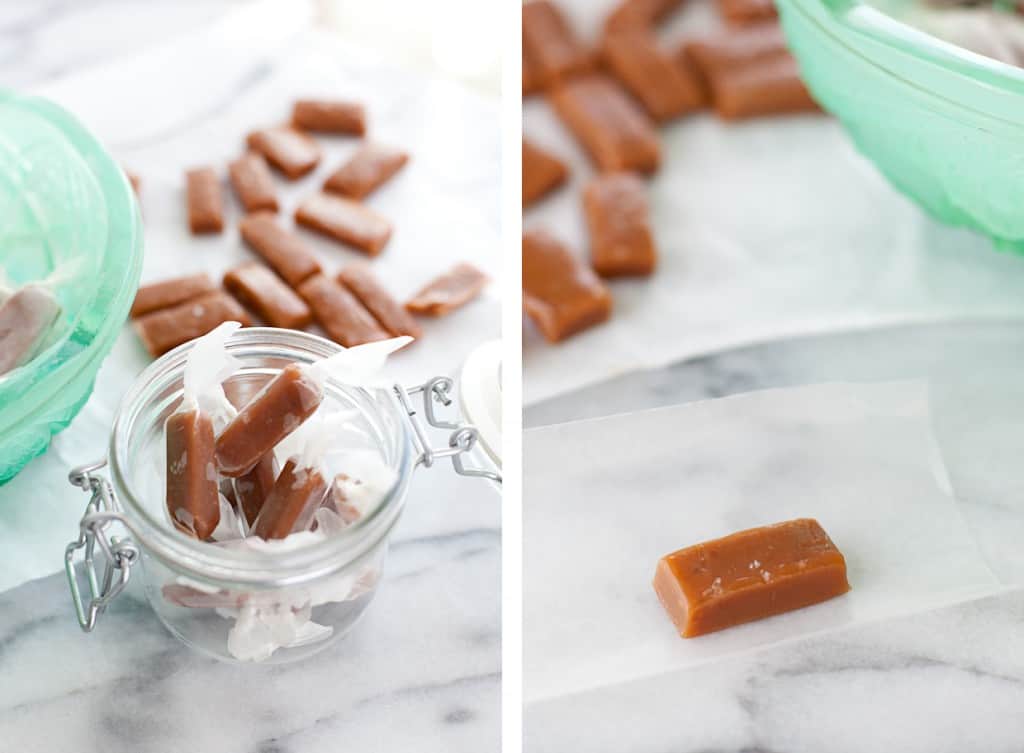Salted Honey Lavender Caramels