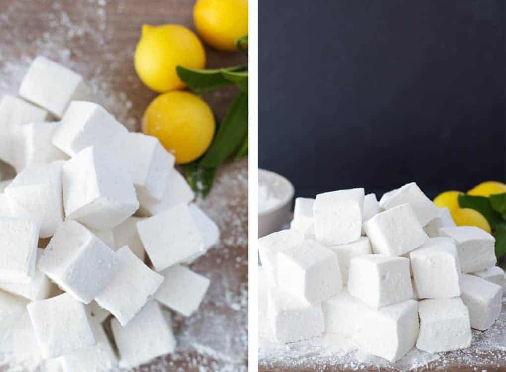 Homemade lemon meringue marshmallows - Snixy Kitchen