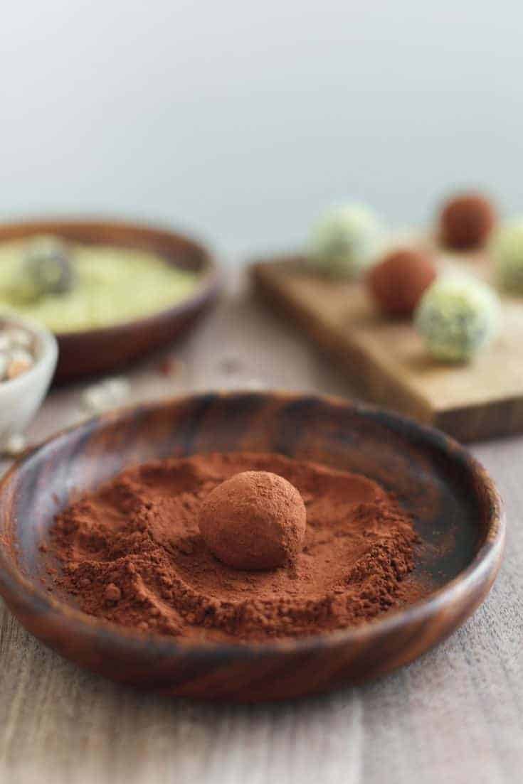 Nutella Pistachio Truffles