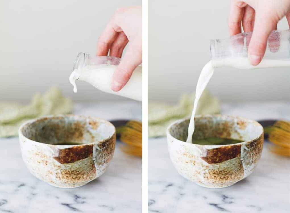 Creamy White Chocolate Matcha Latte | Snixy Kitchen