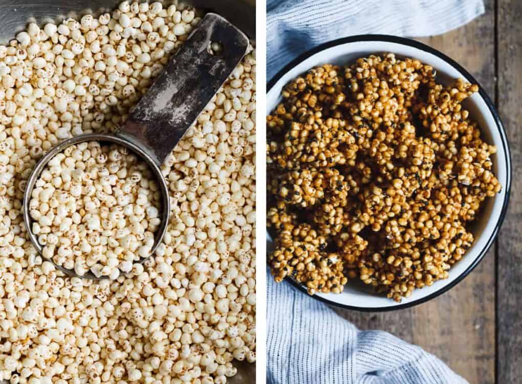 Ginger Tofu Pudding with Soy Milk Mochi & Kinako Black Sesame Puffed ...