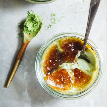 Matcha Breakfast Brûlée + How to Choose Matcha - Snixy Kitchen