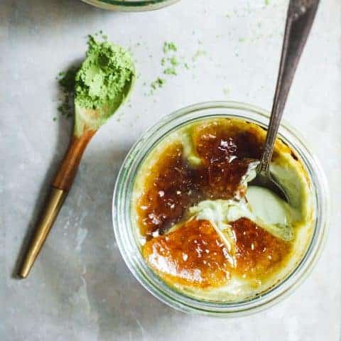 Matcha Breakfast Brûlée + How to Choose Matcha - Snixy Kitchen