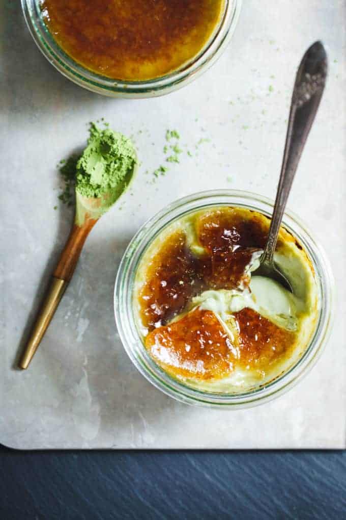 Matcha Breakfast Brûlée + How to Choose Matcha - Snixy Kitchen