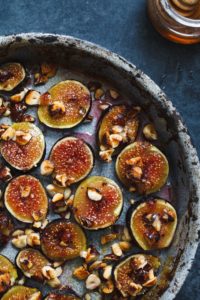 Ginger Goat Cheese Cheesecake with Honey Roasted Figs & Hazelnuts ...