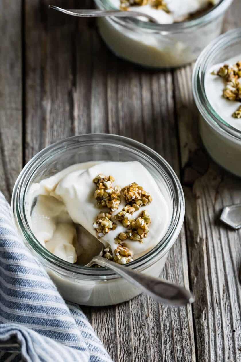 Jasmine Pudding with Honeyed Buckwheat - Snixy Kitchen