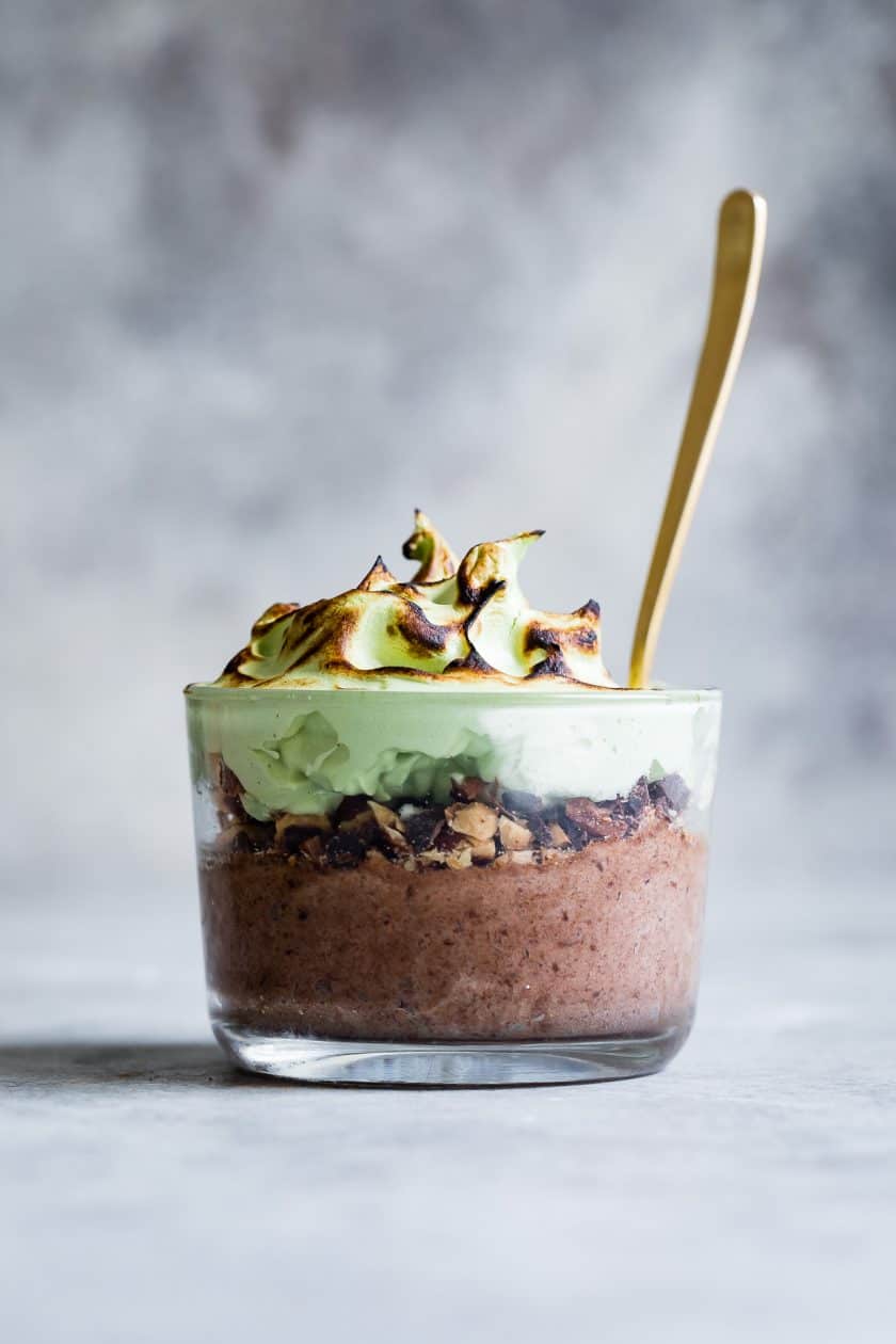 Fresh Mint Chocolate Mousse | Snixy Kitchen