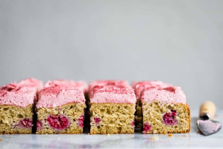 Gluten-Free Vanilla Raspberry Cake - Snixy Kitchen