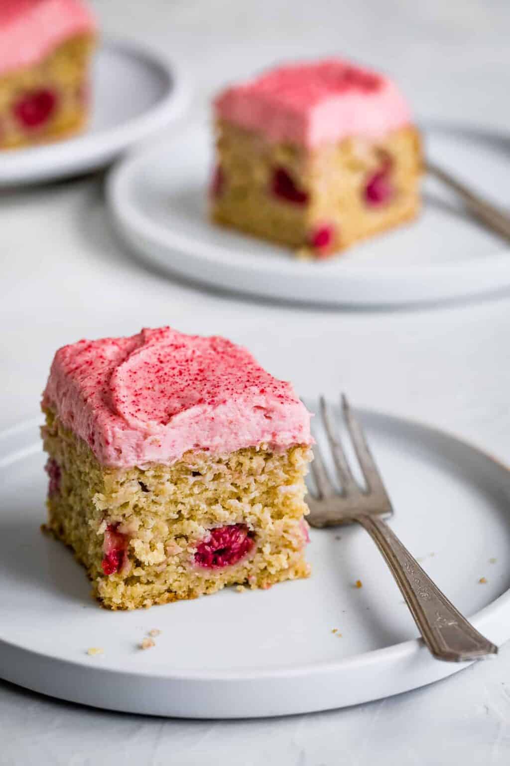 Gluten-Free Vanilla Raspberry Cake - Snixy Kitchen