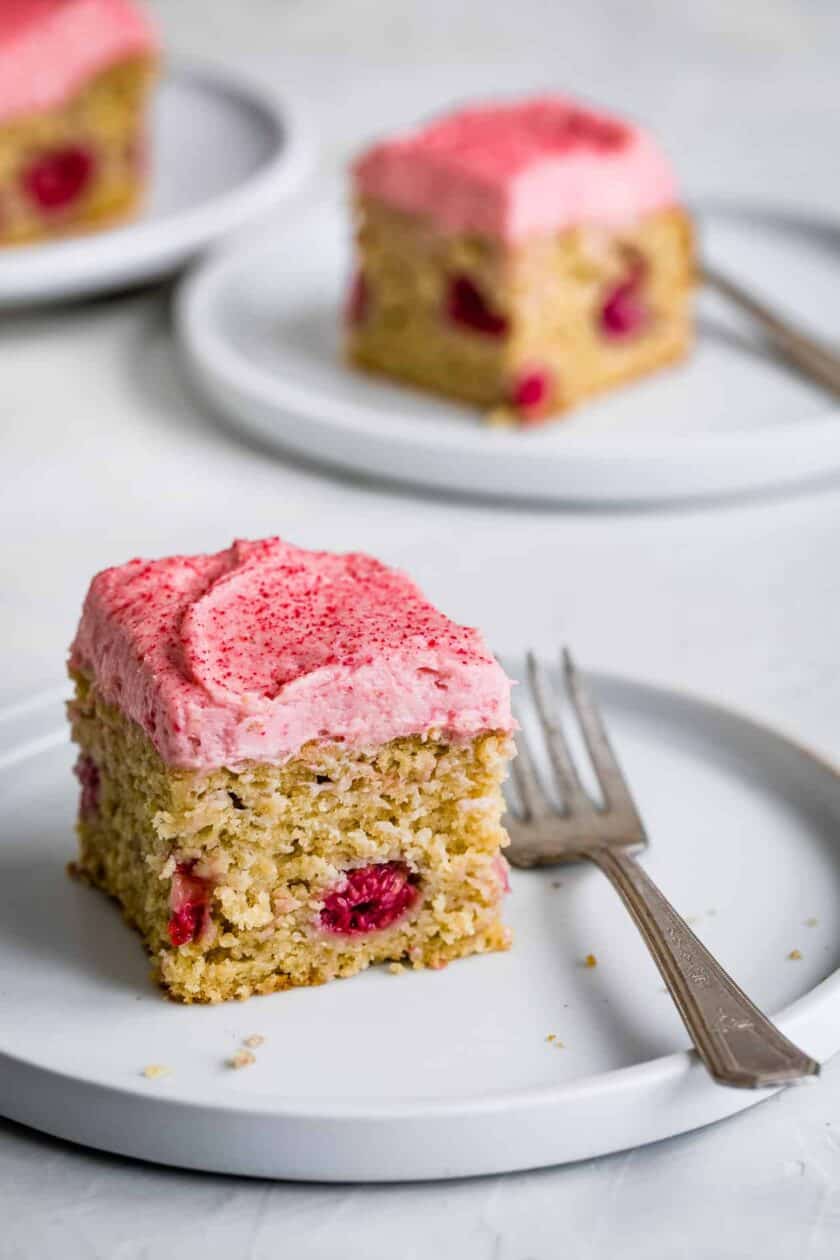 Gluten-Free Vanilla Raspberry Cake - Snixy Kitchen