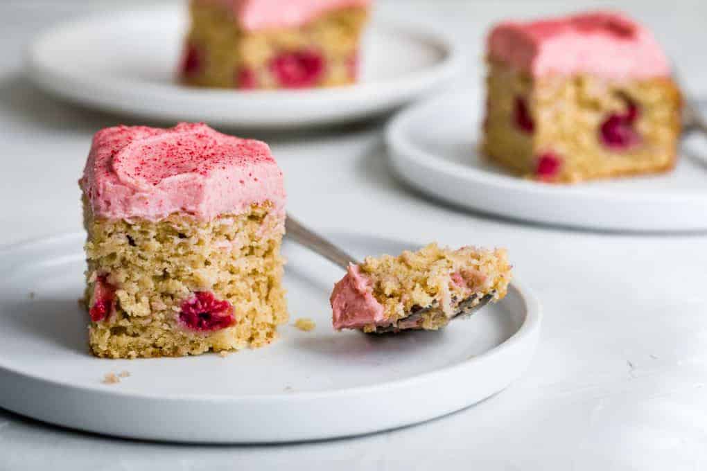 Gluten-Free Vanilla Raspberry Cake - Snixy Kitchen