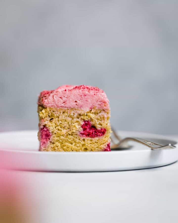 Gluten-Free Vanilla Raspberry Cake - Snixy Kitchen