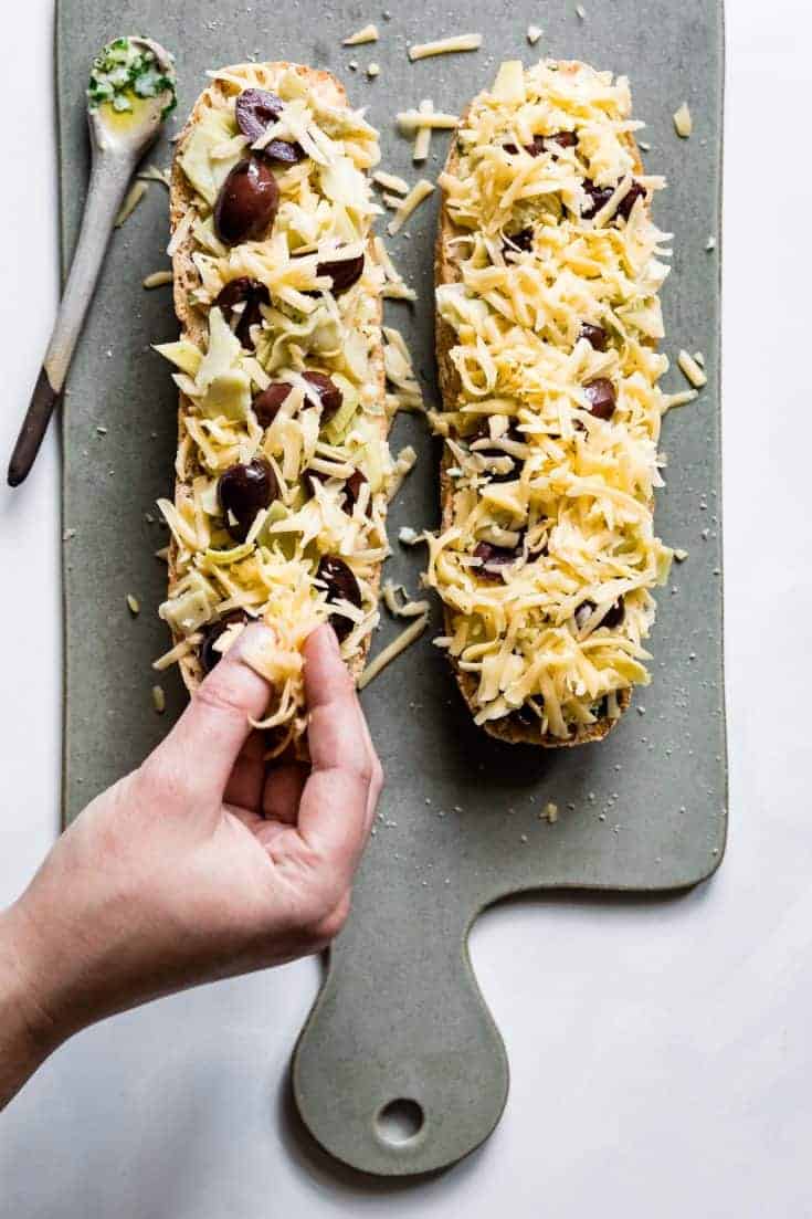 Loaded Smoked Gouda Garlic Bread - Snixy Kitchen