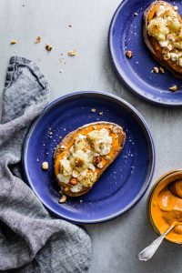 Hazelnut Romesco Sauce Toast with Ricotta & Cauliflower - Snixy Kitchen