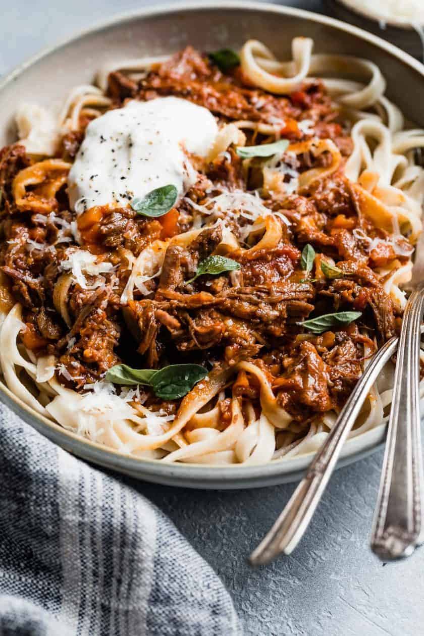 Weeknight Instant Pot Beef Ragu - Snixy Kitchen