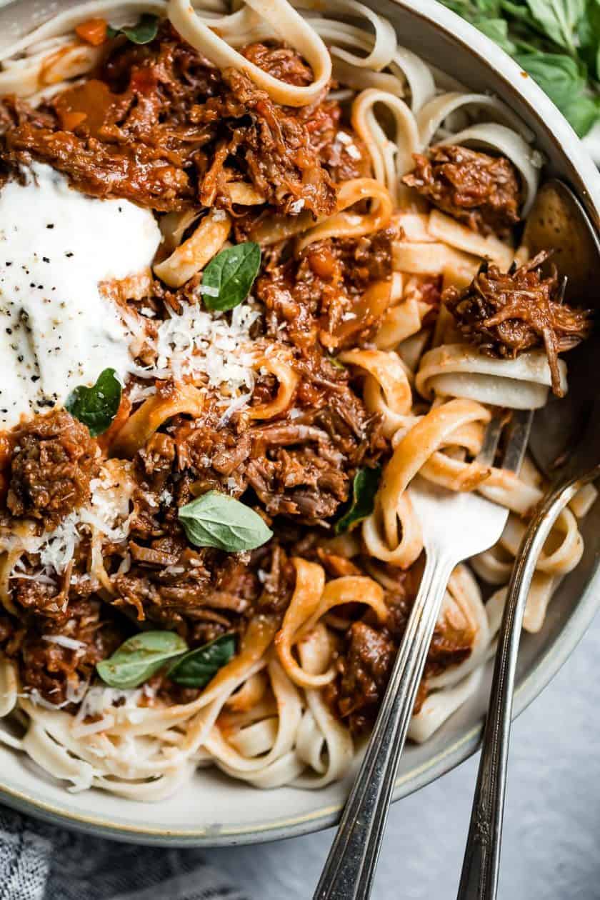 Weeknight Instant Pot Beef Ragu - Snixy Kitchen