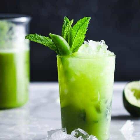 Sugar Snap Pea Mojito Mocktail - Snixy Kitchen