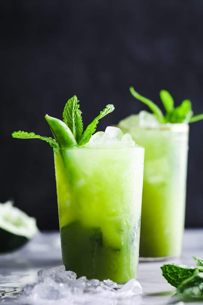 Sugar Snap Pea Mojito Mocktail - Snixy Kitchen