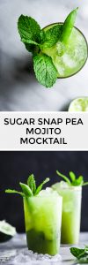 Sugar Snap Pea Mojito Mocktail | Snixy Kitchen