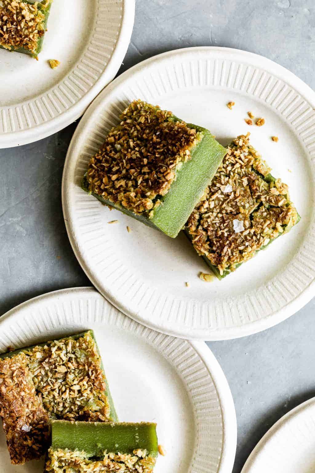 Matcha Mochi Cake - Snixy Kitchen