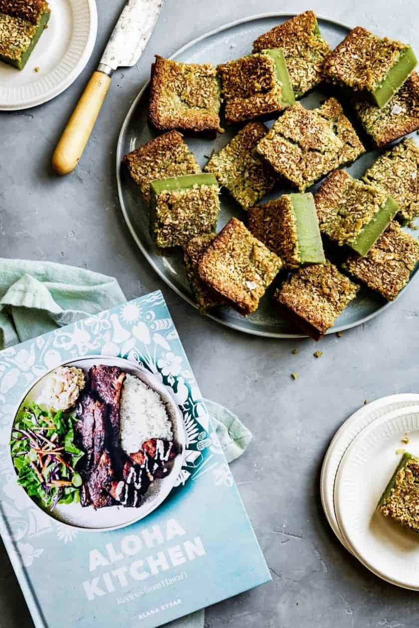 Matcha Mochi Cake - Snixy Kitchen