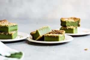 Matcha Mochi Cake - Snixy Kitchen