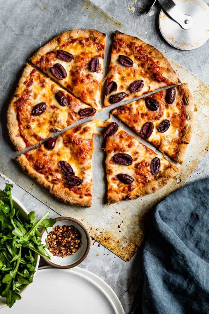 Puffy, Chewy Gluten-Free Pizza Crust | Snixy Kitchen