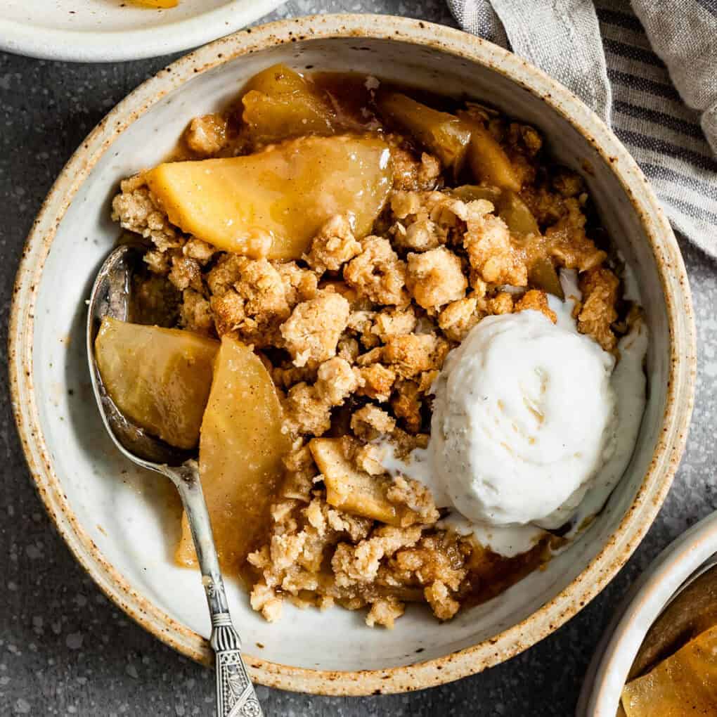 Oat Flour Gluten-Free Apple Crisp - Snixy Kitchen