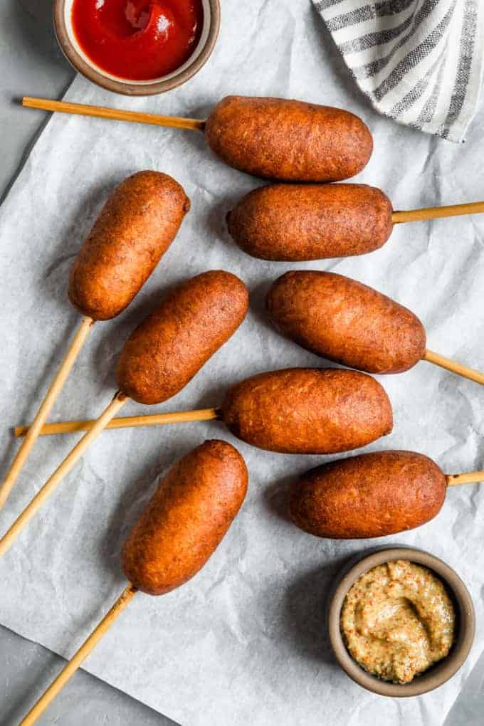 Crisp & Golden Crisp & Golden Gluten-Free Corn Dogs | Snixy Kitchen