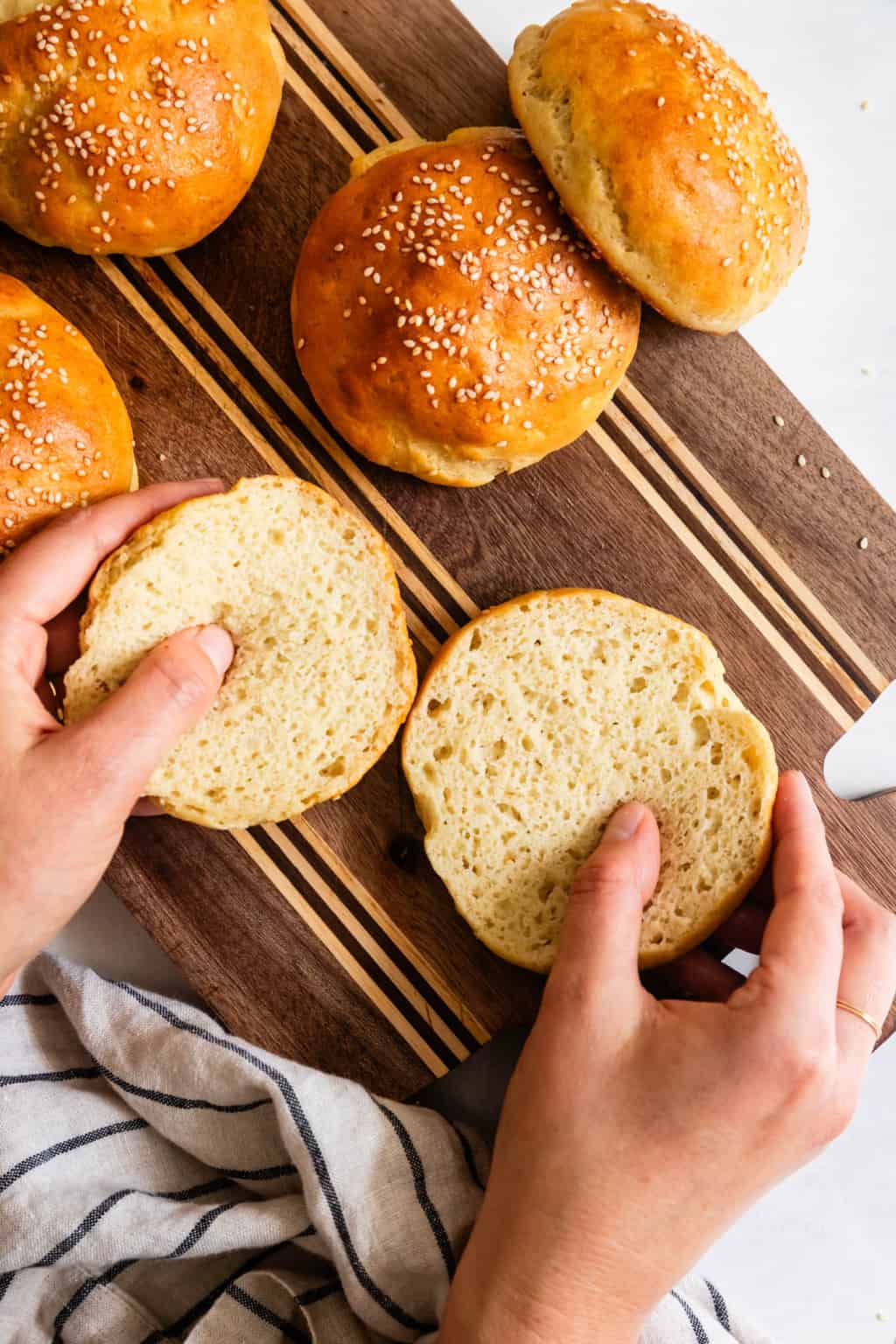 Soft & Fluffy Gluten-Free Hamburger Buns | Snixy Kitchen