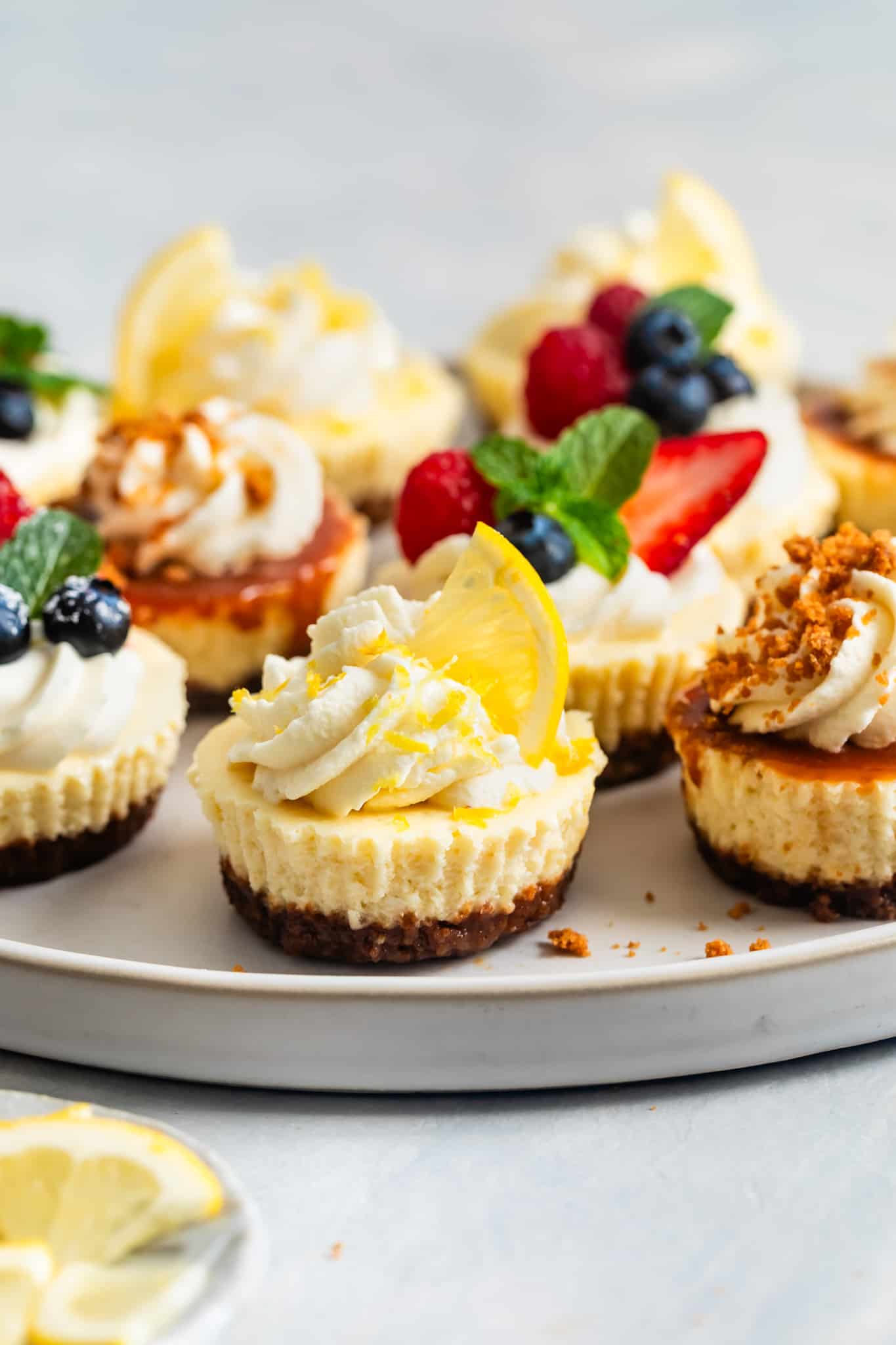 Gluten-Free Mini Cheesecakes - Snixy Kitchen