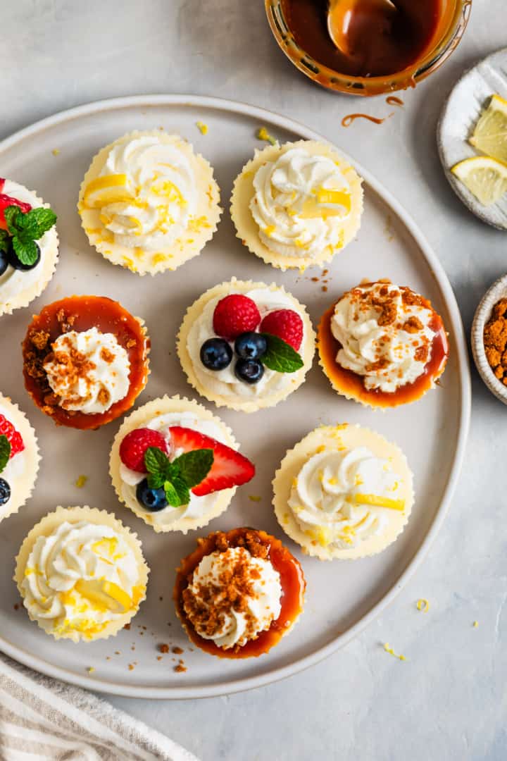 Gluten-Free Mini Cheesecakes - Snixy Kitchen