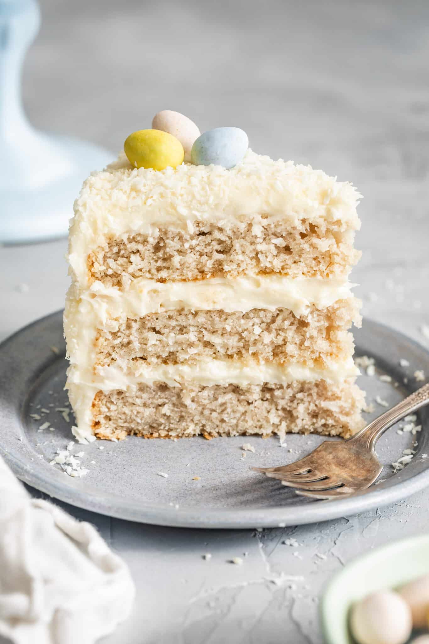 Moist Gluten-Free Double Coconut Cake | Snixy Kitchen