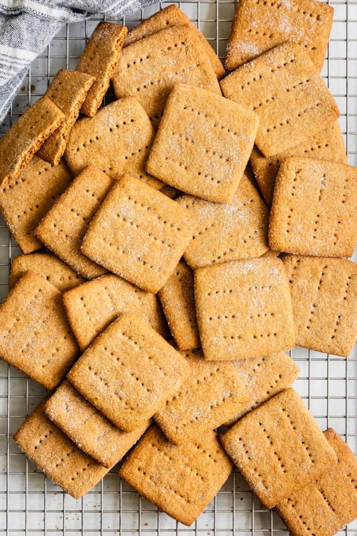 Crisp & Snappy Gluten-Free Graham Crackers - Snixy Kitchen