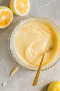 Glossy 5-Minute Lemon Icing | Snixy Kitchen